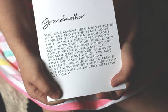 Letter to Grandmother Greeting Card | Southern General